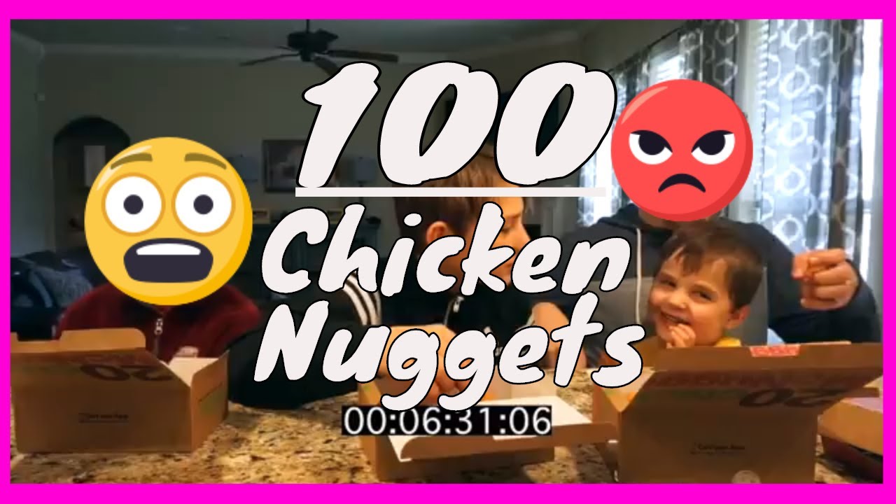 100 Chicken McNuggets in 10 Minutes Challenge – The Benefield Bunch